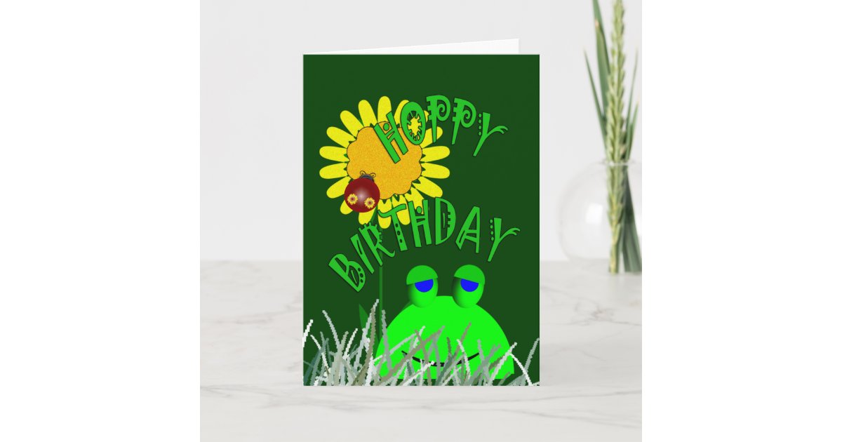 Hoppy Birthday Card | Zazzle