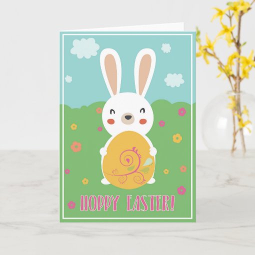Hoppy Easter greeting card | Zazzle