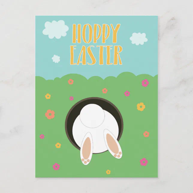 "Hoppy Easter" postcard | Zazzle