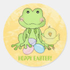 Hoppy Easter Classic Round Sticker | Zazzle.com