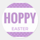 Hoppy Easter Classic Round Sticker | Zazzle.com