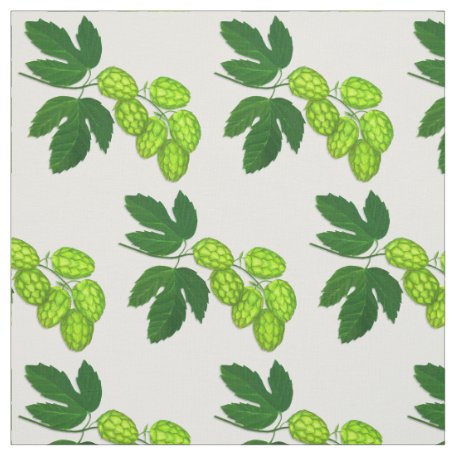 Hops, Botanical Fabric Design | Zazzle