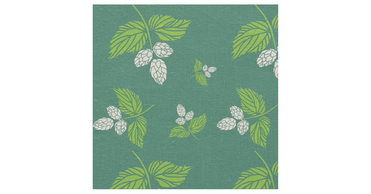 Hops, Botanical Fabric Design | Zazzle