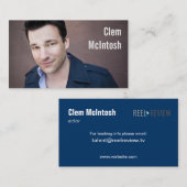 Horizontal Headshot - Clem Business Card | Zazzle