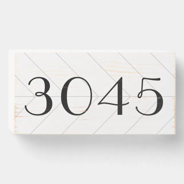 Horizontal House Numbers, Address Plaque | Zazzle