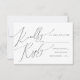 Horizontal Whimsical Script RSVP Card | Zazzle
