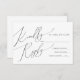 Horizontal Whimsical Script RSVP Card | Zazzle
