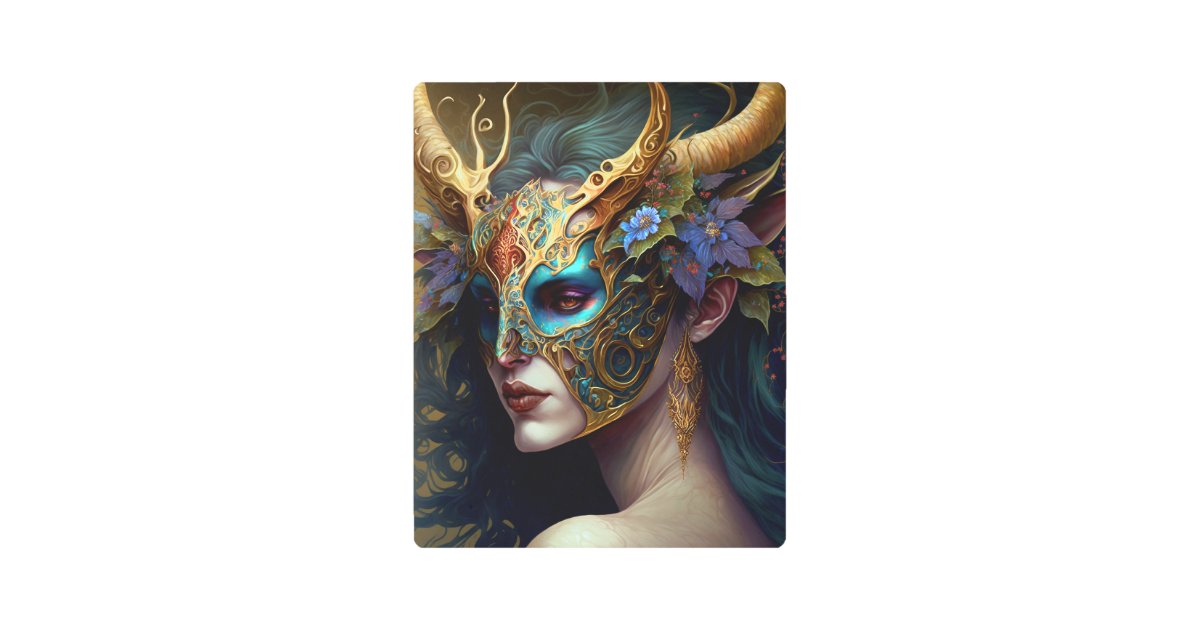 Horned Elf Woman Fantasy Art | Zazzle