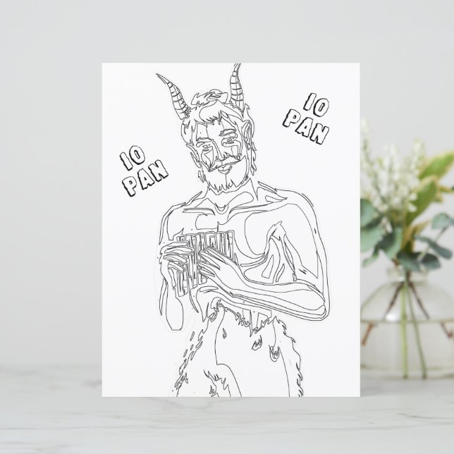 Pan God Coloring Page