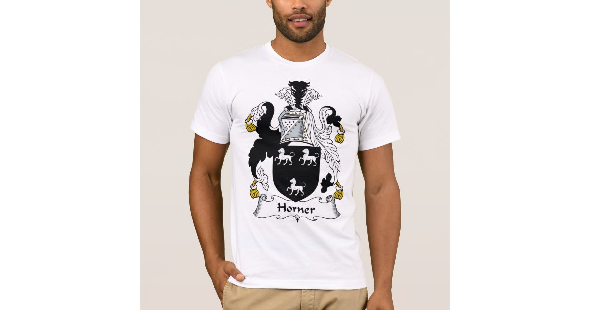Horner Family Crest T-Shirt | Zazzle