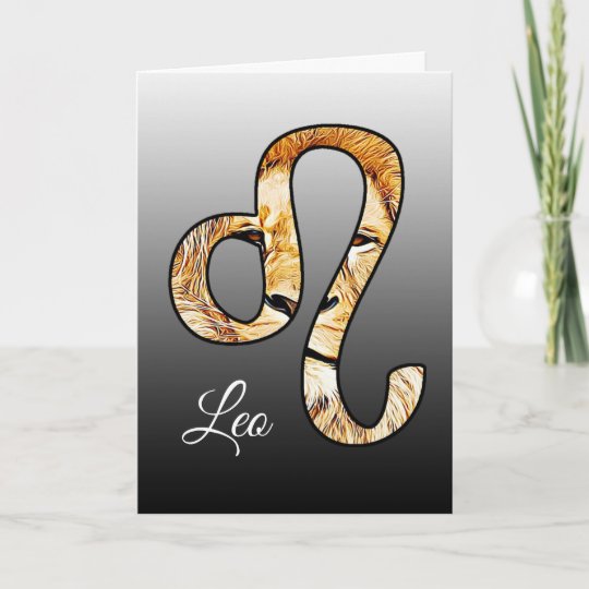 Horoscope Sign Leo Birthday Card | Zazzle.com