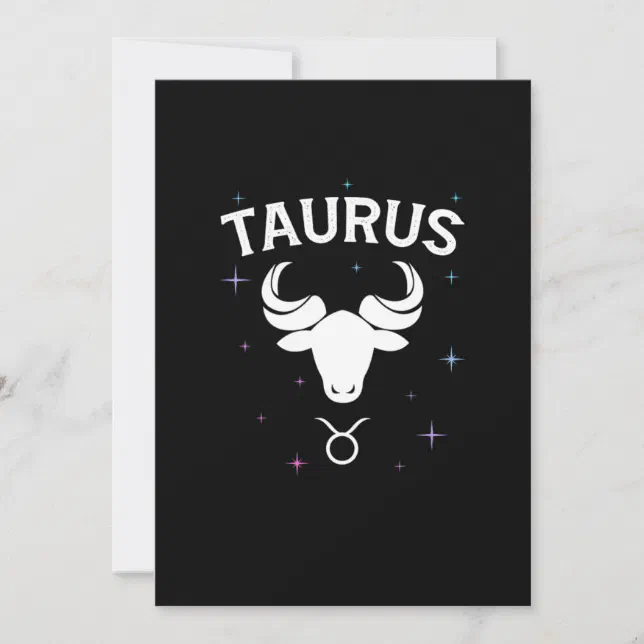 Horoscope Taurus Symbol Zodiac Sign Costume Invitation | Zazzle