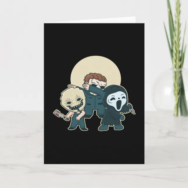 HORROR CHARACTERS CARD | Zazzle