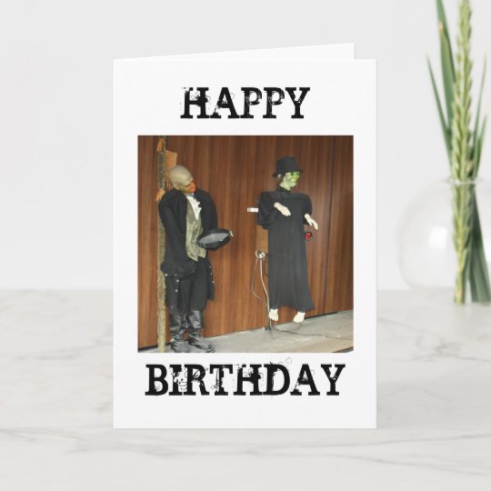 Horror Characters Happy Birthday Card | Zazzle.com