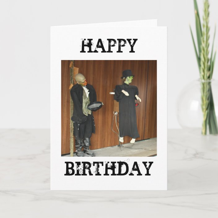 Horror Characters Happy Birthday Card | Zazzle.com