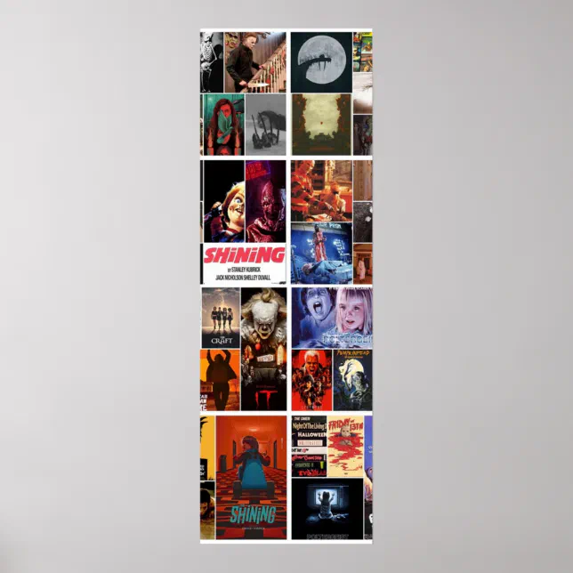 Horror collage poster | Zazzle