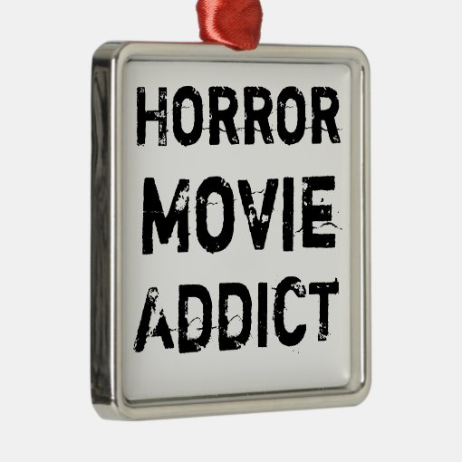 Horror Movie Addict Christmas Ornament | Zazzle