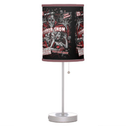 Horror movie Monsters spook show Table Lamp | Zazzle
