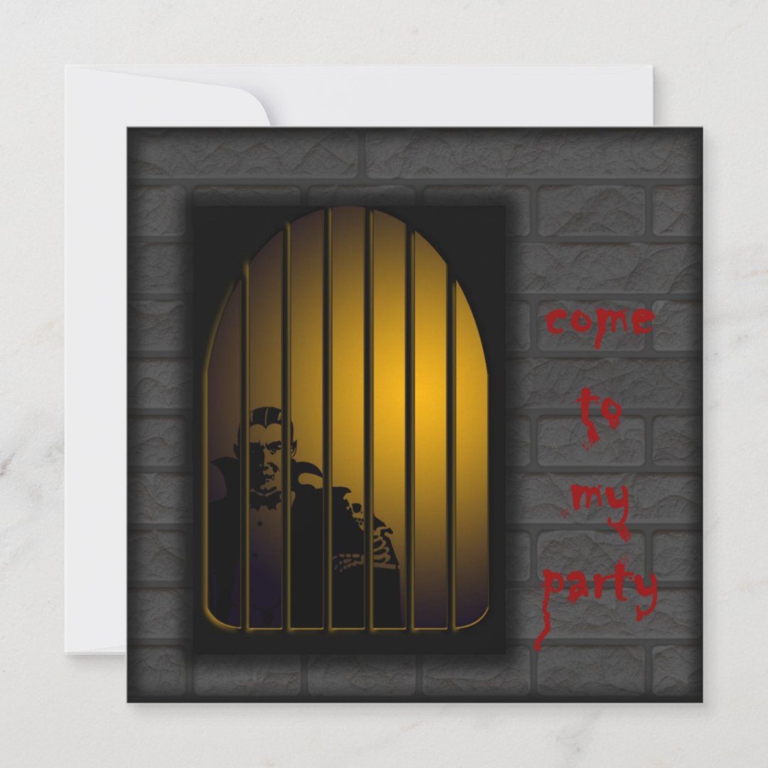 Horror Party Vampire Invitation | Zazzle