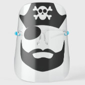 horror scary creepy blind eye patch pirate face shield | Zazzle