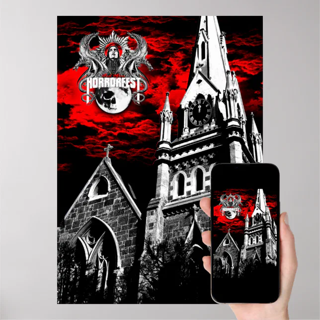 HorrorFest Cathedral Poster | Zazzle