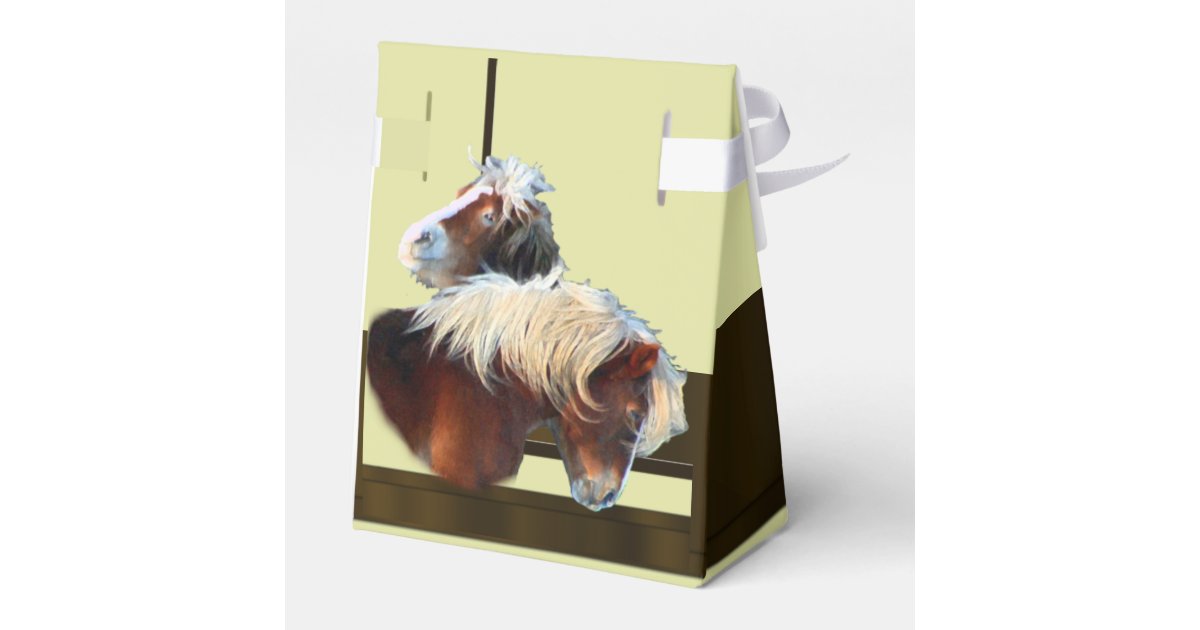 Horse and pony equestrian wedding favor boxes | Zazzle