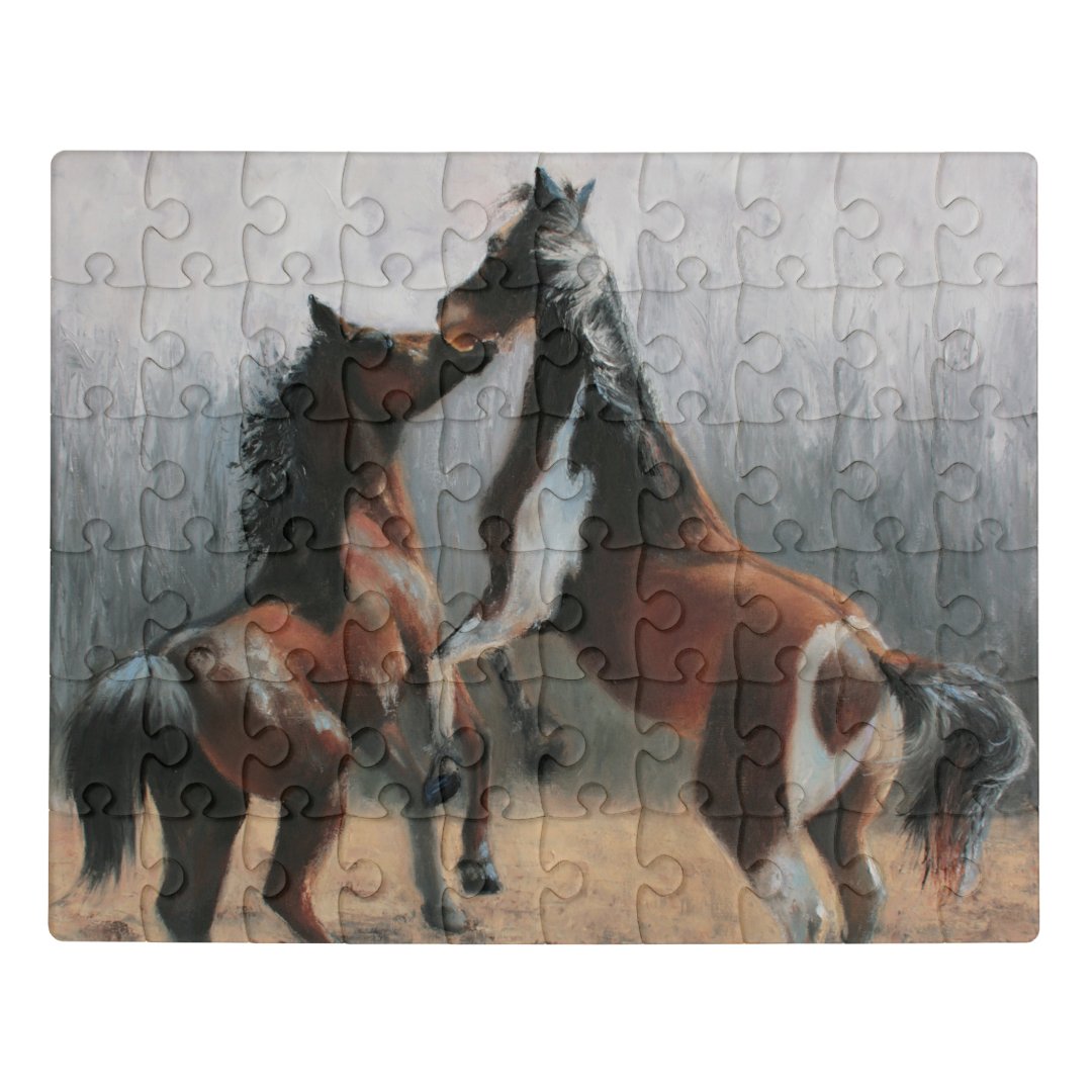 Horse AT PLAY Jigsaw Puzzle | Zazzle