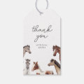 Horse Birthday Thank You Gift Tags | Zazzle