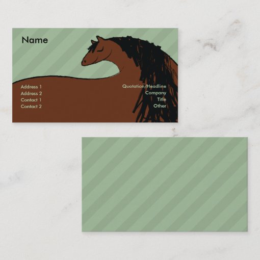 Horse - Business Business Card | Zazzle