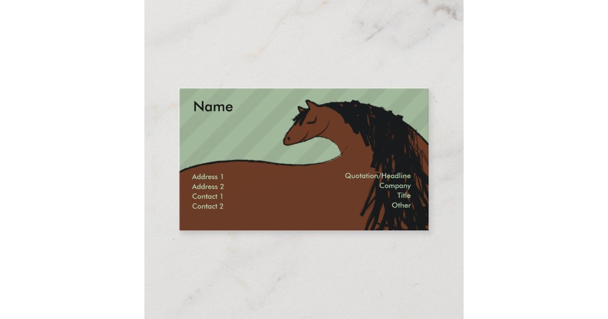 Horse - Business Business Card | Zazzle