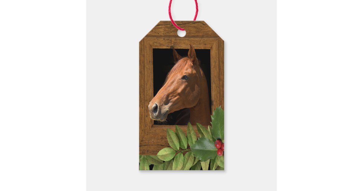 Horse Christmas Gift Tags | Zazzle.com