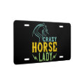 Horse - Crazy Horse Lady License Plate | Zazzle