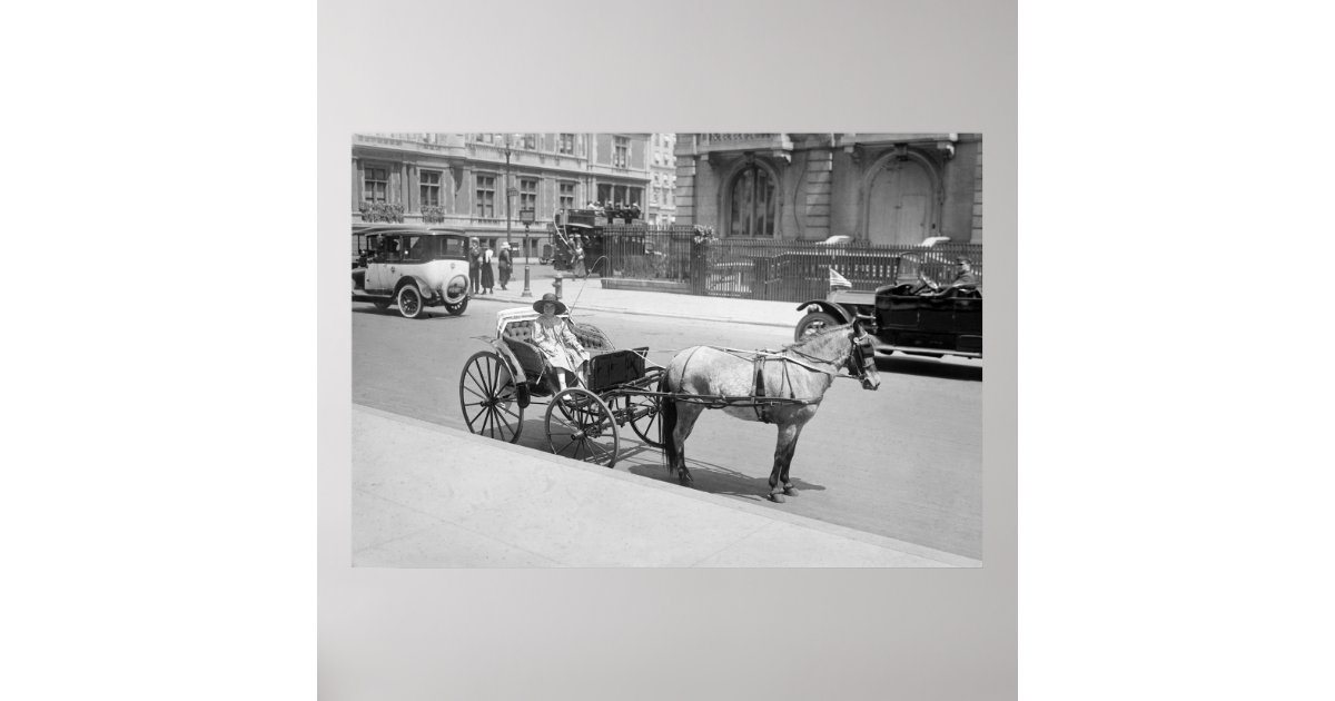 Horse Drawn Buggy: early 1900s Poster | Zazzle