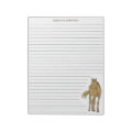 Horse Illustration Lined Stationery Writing Paper Notepad | Zazzle