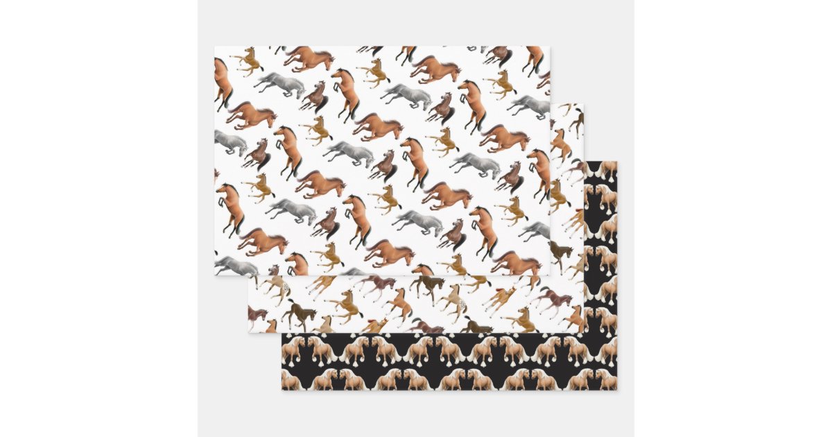 Horse Love Equestrian Wrapping Paper | Zazzle