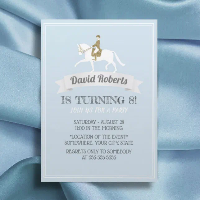 Horse Party Horseback Riding Birthday Invitation | Zazzle