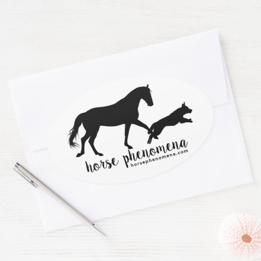 Horse Phenomena Logo Sticker | Zazzle