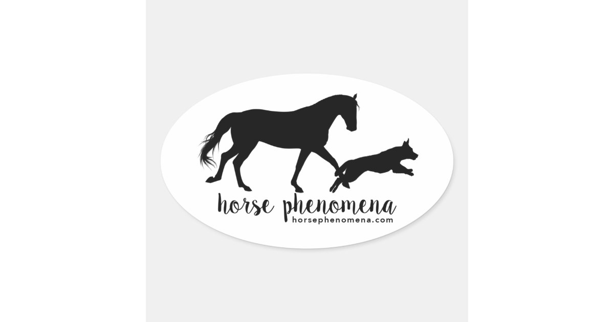 Horse Phenomena Logo Sticker | Zazzle