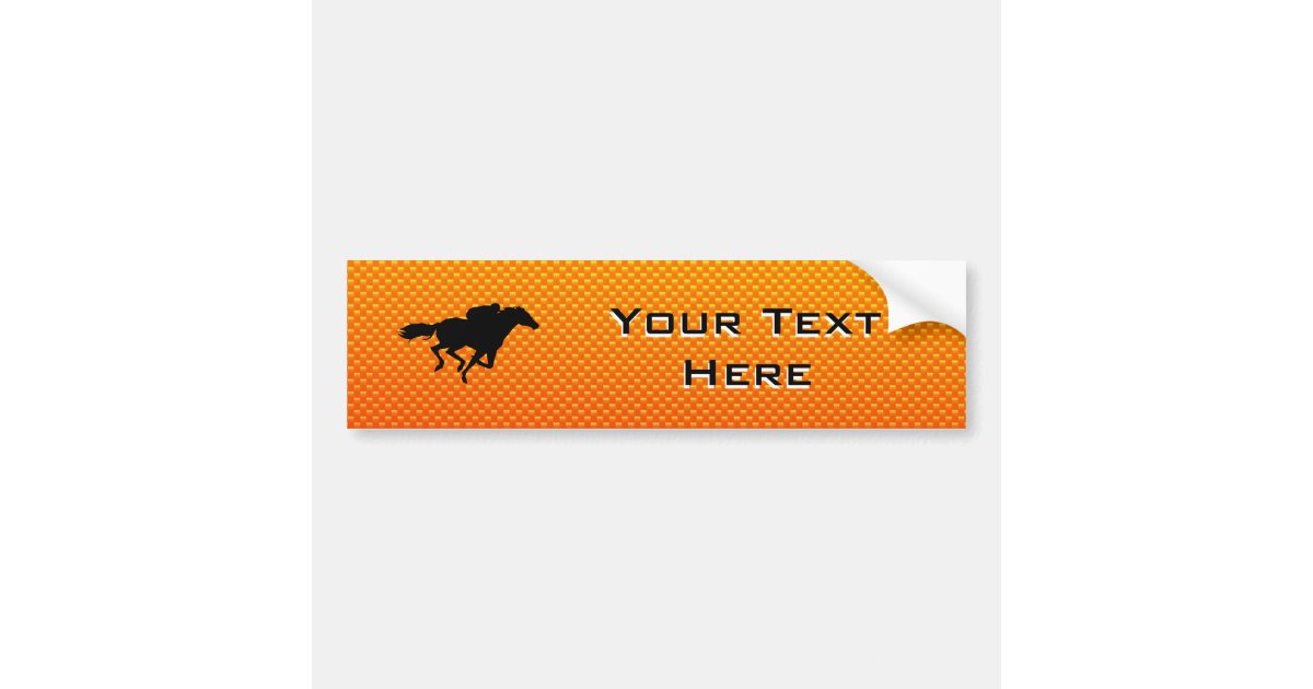 Horse Racing Bumper Sticker | Zazzle