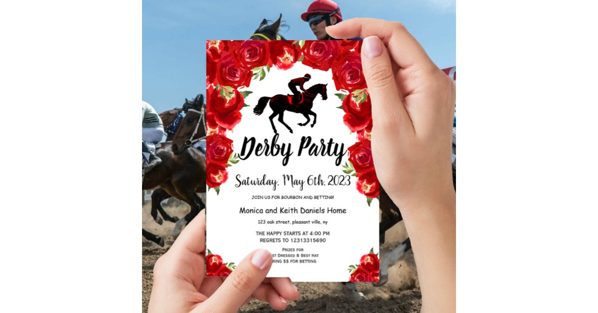 Horse Racing Derby Day Party Invitation | Zazzle