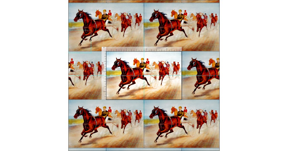 Horse racing fabric | Zazzle