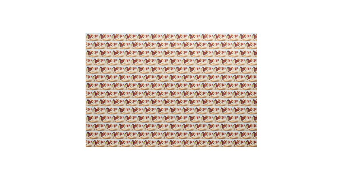 Horse racing fabric | Zazzle