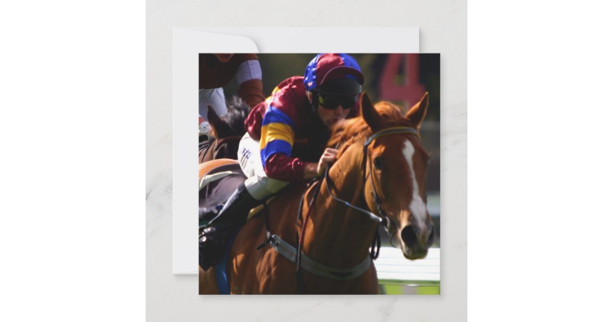 Horse Racing Invitation | Zazzle
