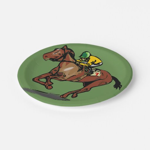 Horse Racing Paper Plates | Zazzle