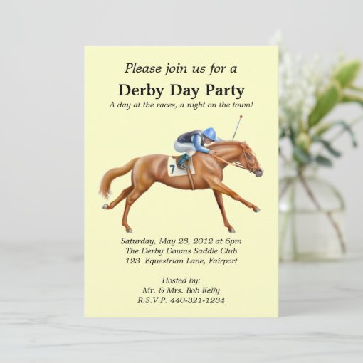 Horse Racing Party Invitation | Zazzle