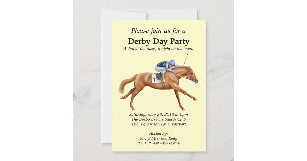 Horse Racing Party Invitation | Zazzle