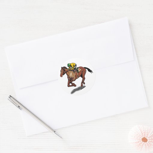 Horse Racing Stickers | Zazzle