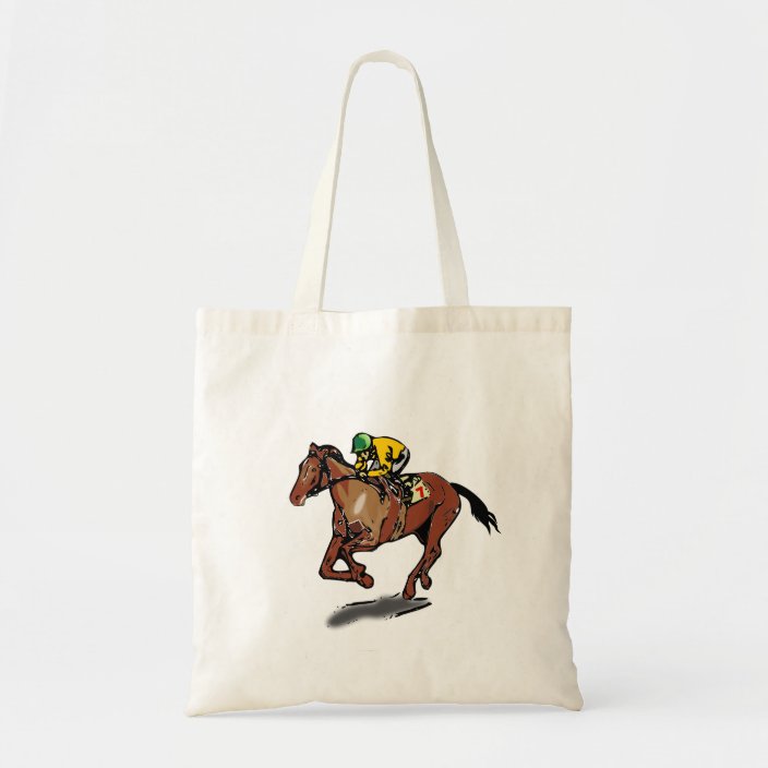 Horse Racing Tote Bag | Zazzle.com