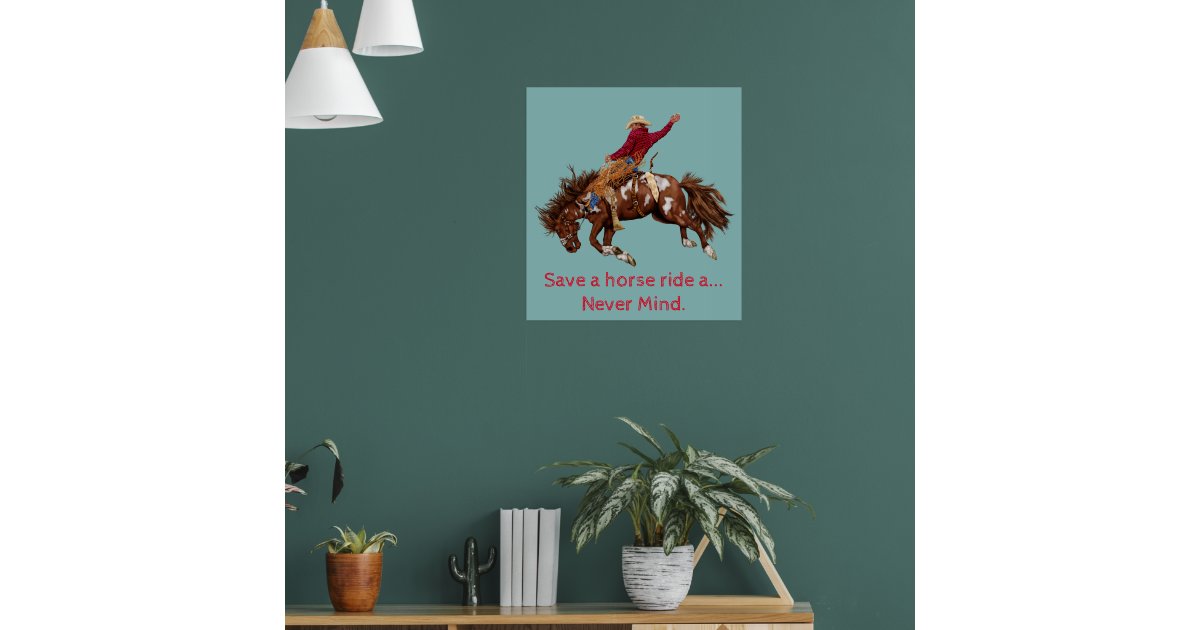 Horse rider poster | Zazzle