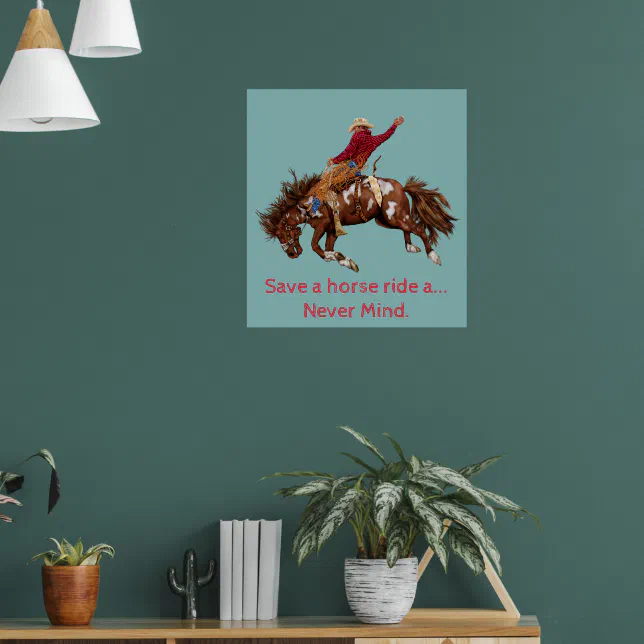 Horse rider poster | Zazzle